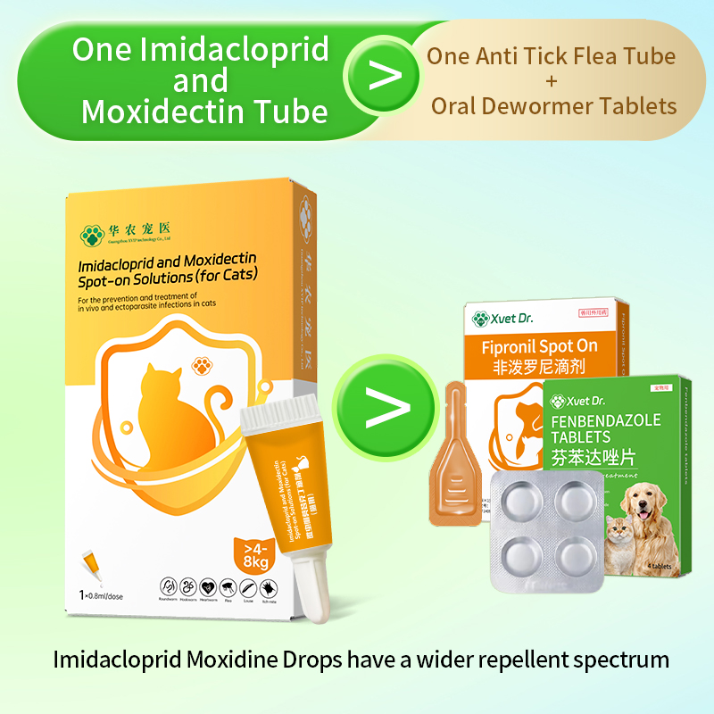 Xvet Dr Third-generation Spot-on Insecticide Deworm Cat Flea Cat Ear ...