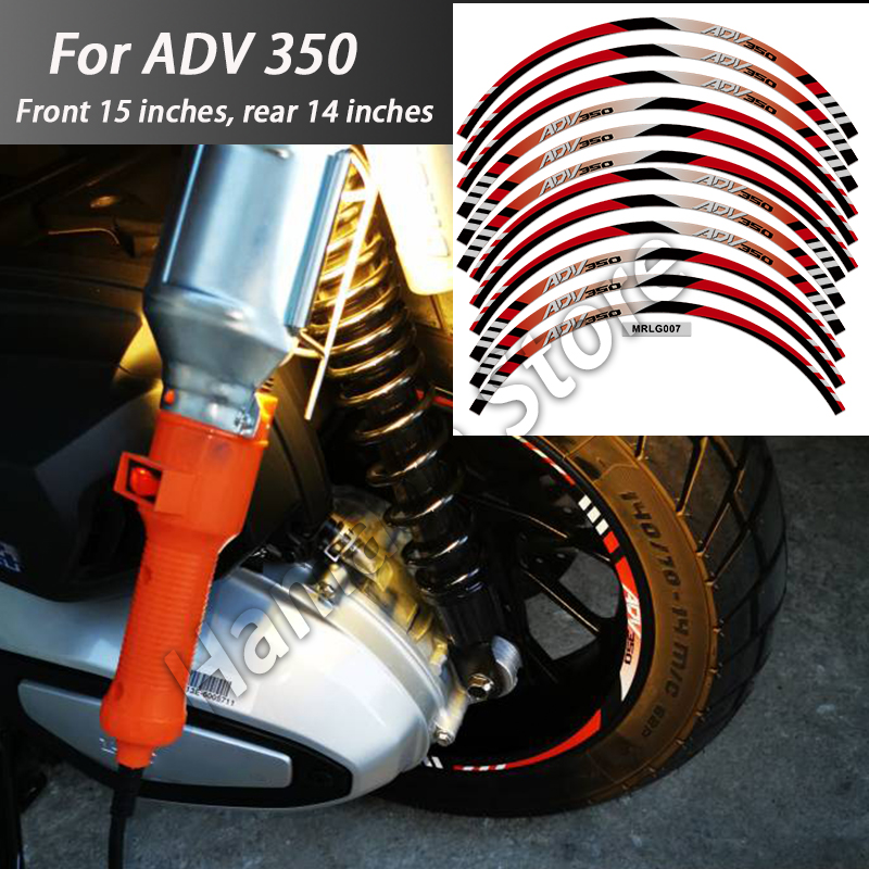 For HONDA ADV 350 Motorcycle Accessories Wheel Rim Hub Sticker ...