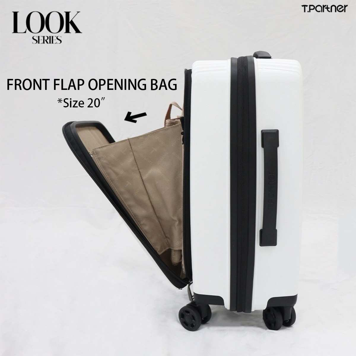 [Opening Front] LOOK SERIES Suitcase Zipper Frame TSA Lock Side ...