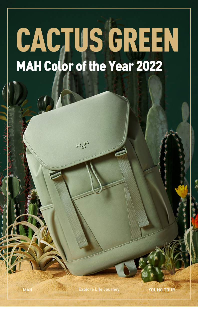 MAH 2391 Tour Backpack with Waterproof Fabric Cactus Green Color ...