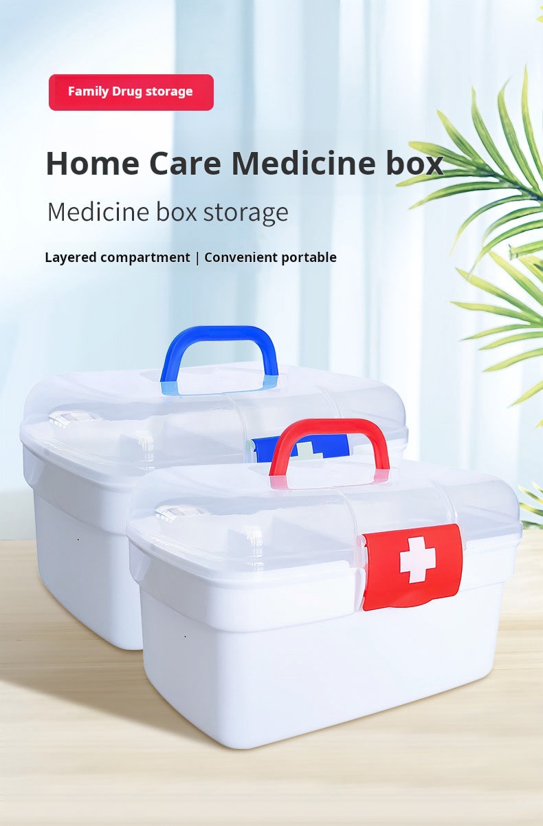 【PHReady Stock】First Aid Kit Storage Box Plastic Family First aid box ...