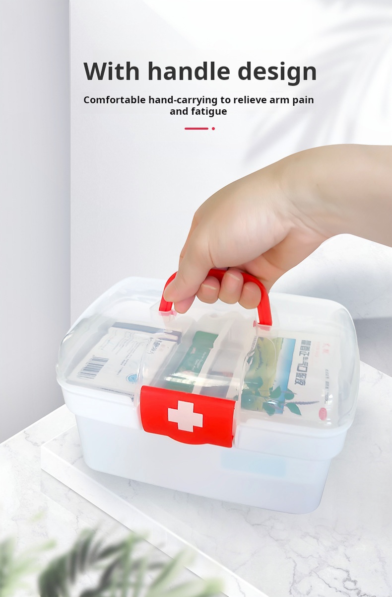【PHReady Stock】First Aid Kit Storage Box Plastic Family First aid box ...