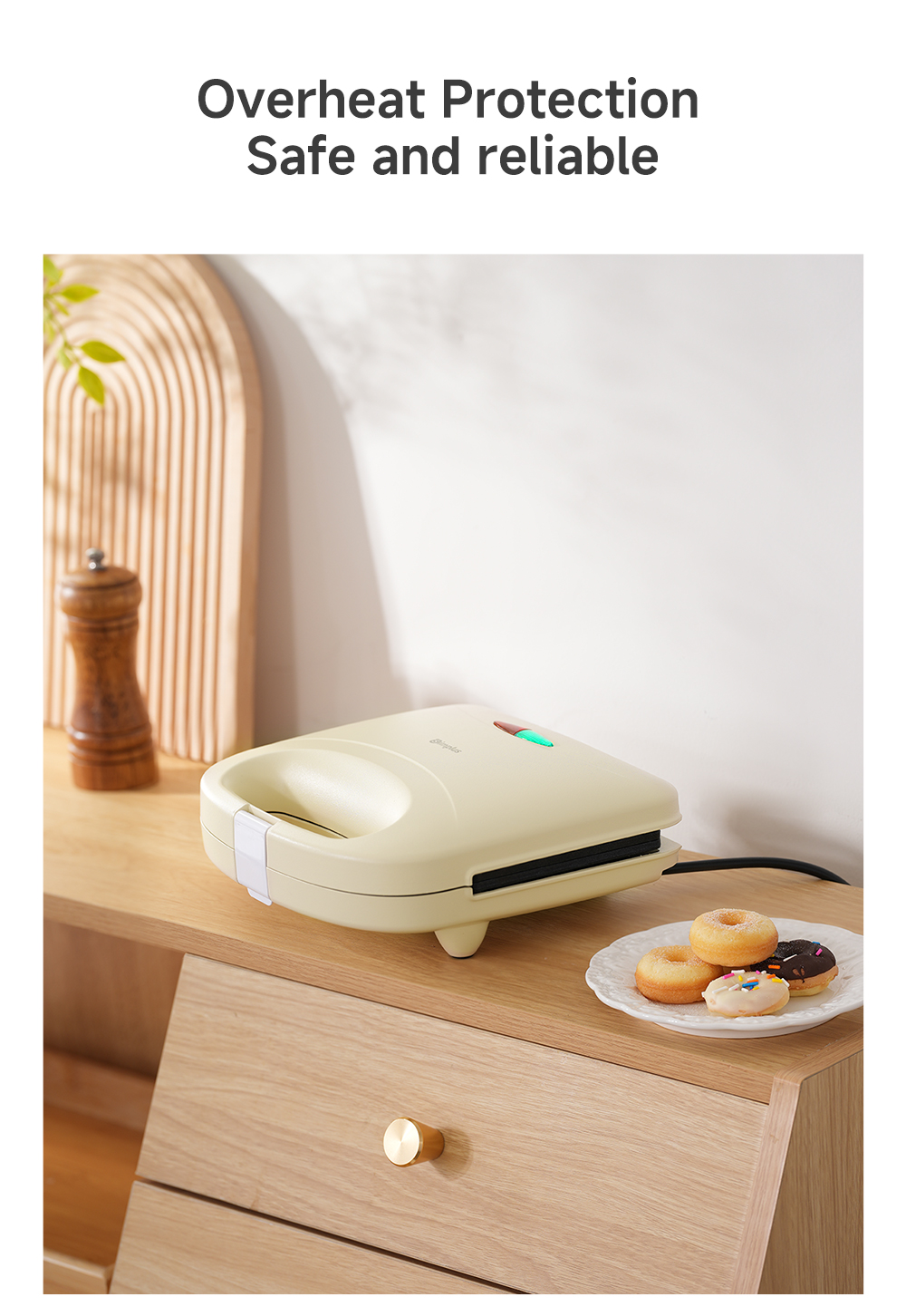 Simplus Donut Maker Waffle Maker Sandwich Maker Breakfast Machine Dual ...