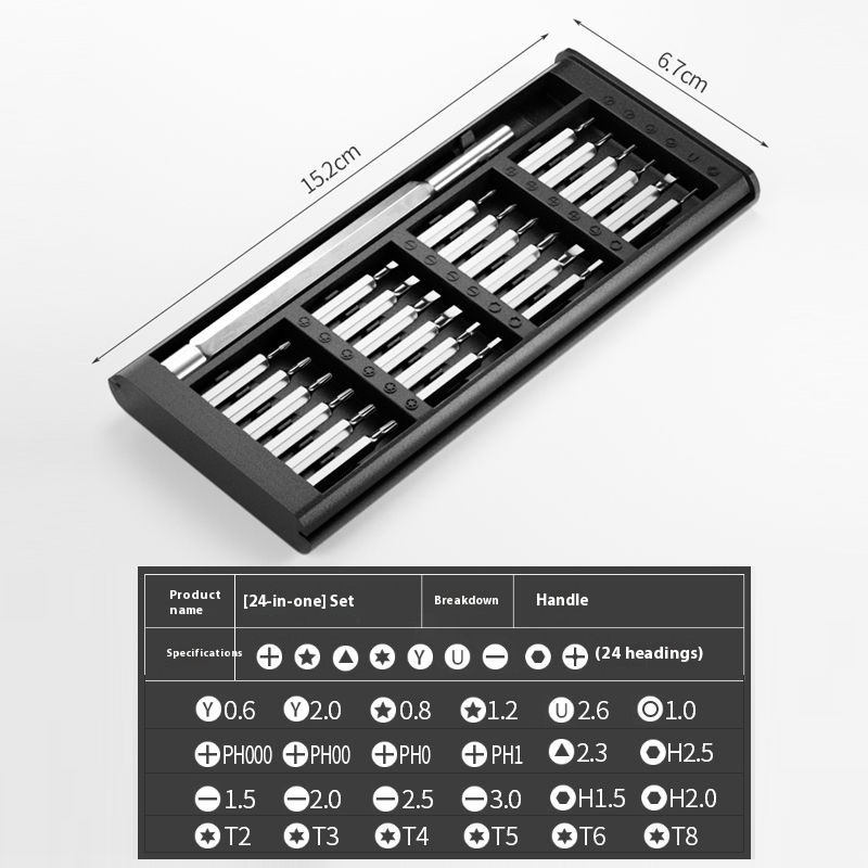 24 in 1 Precision Screwdriver Set Mobile Phone Repair Disassembly Tool ...