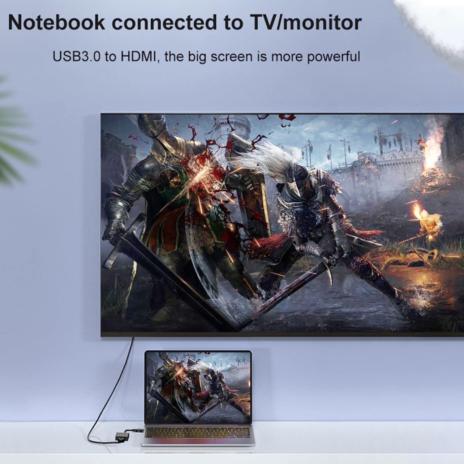 [Shopee Choice] Full HD USB to HDMI Adapter Video Audio Converter External for PC Laptop Monitor ...