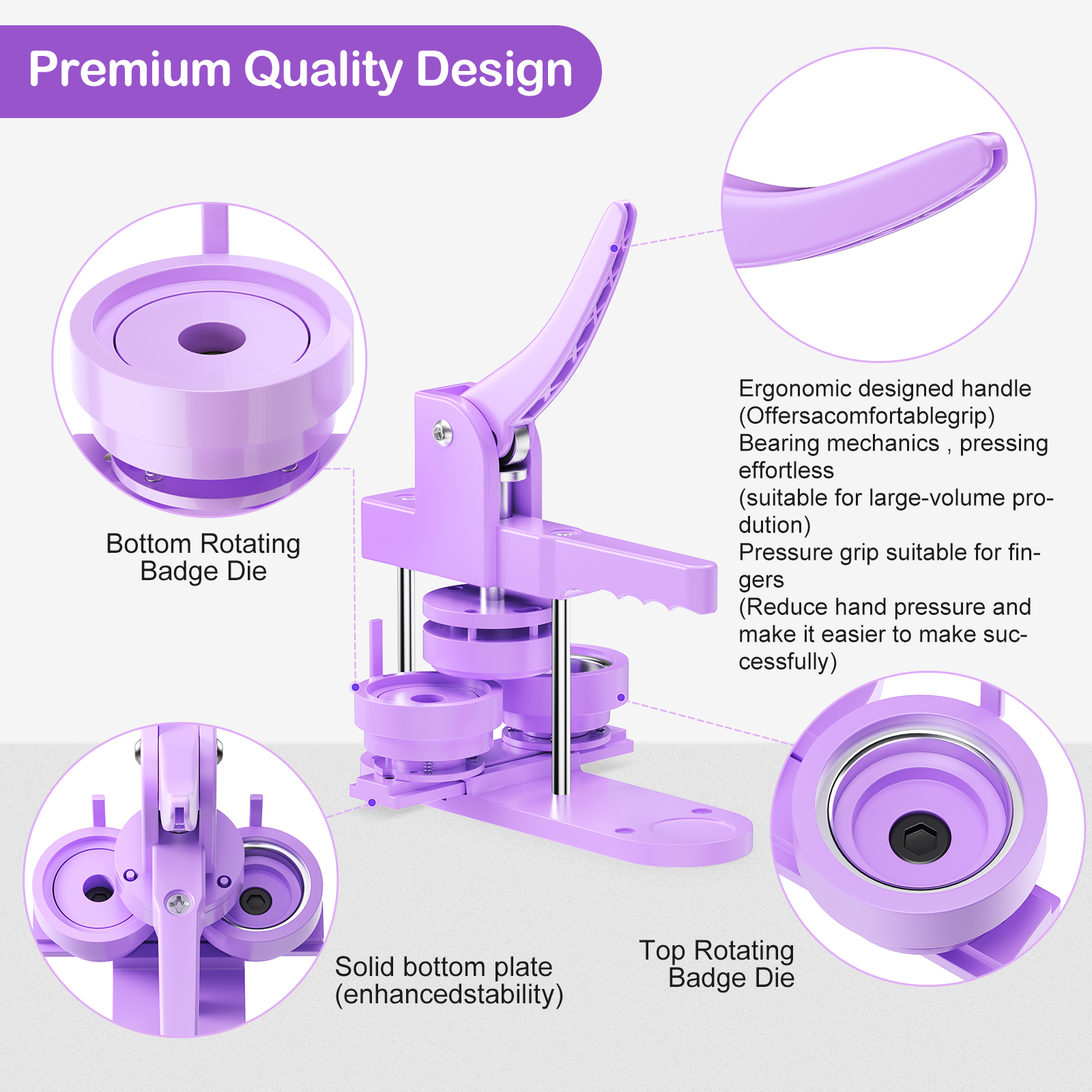 ⭐Local Warehouse+COD⭐ Button Badge Maker Machine, Different Size Mold ...