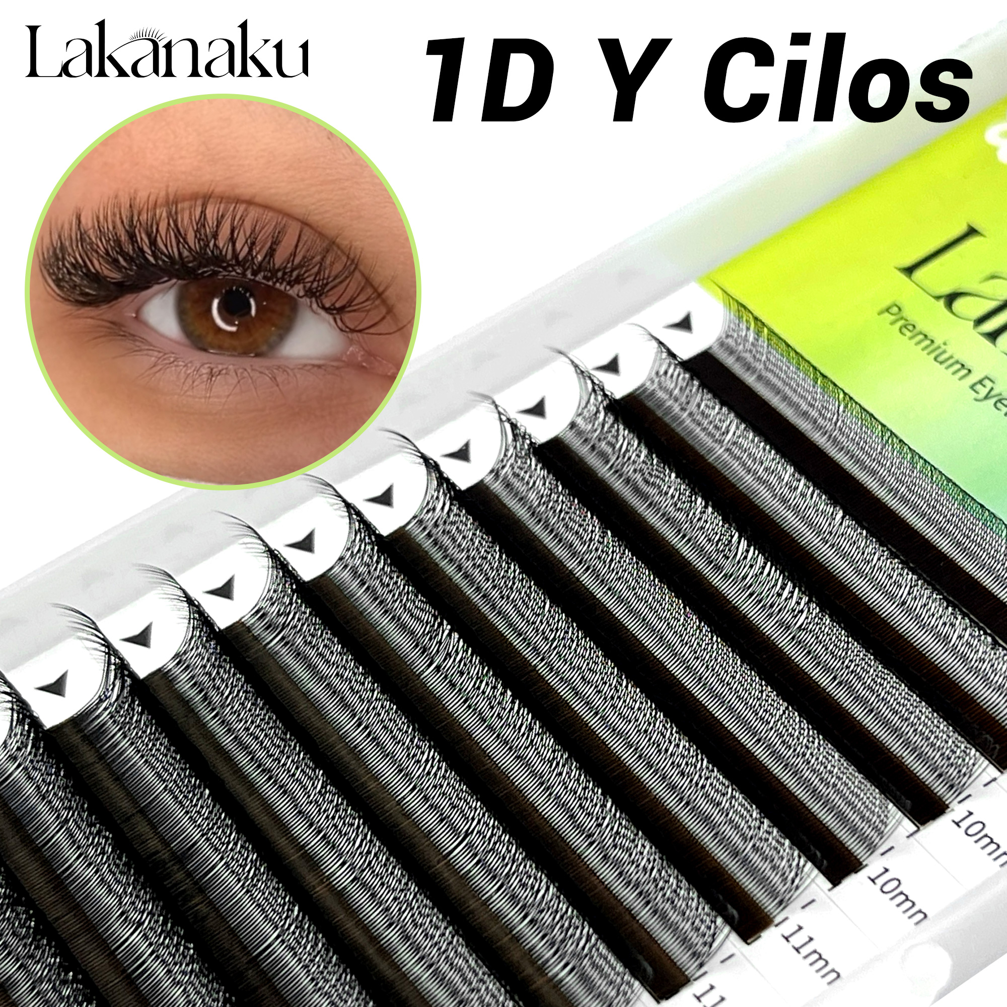 LAKANAKU 1D Y Lashes Premade Fluffy Eyelash Extensions | Shopee Philippines