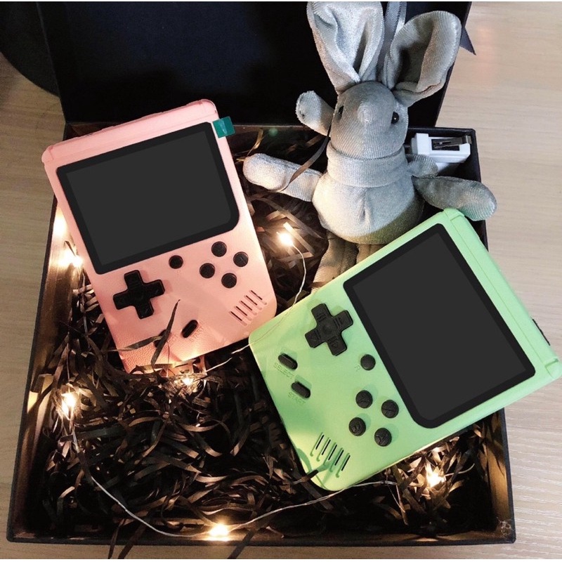 Dual Players 500 Games Handheld Game Console TV Output Rechargeable ...