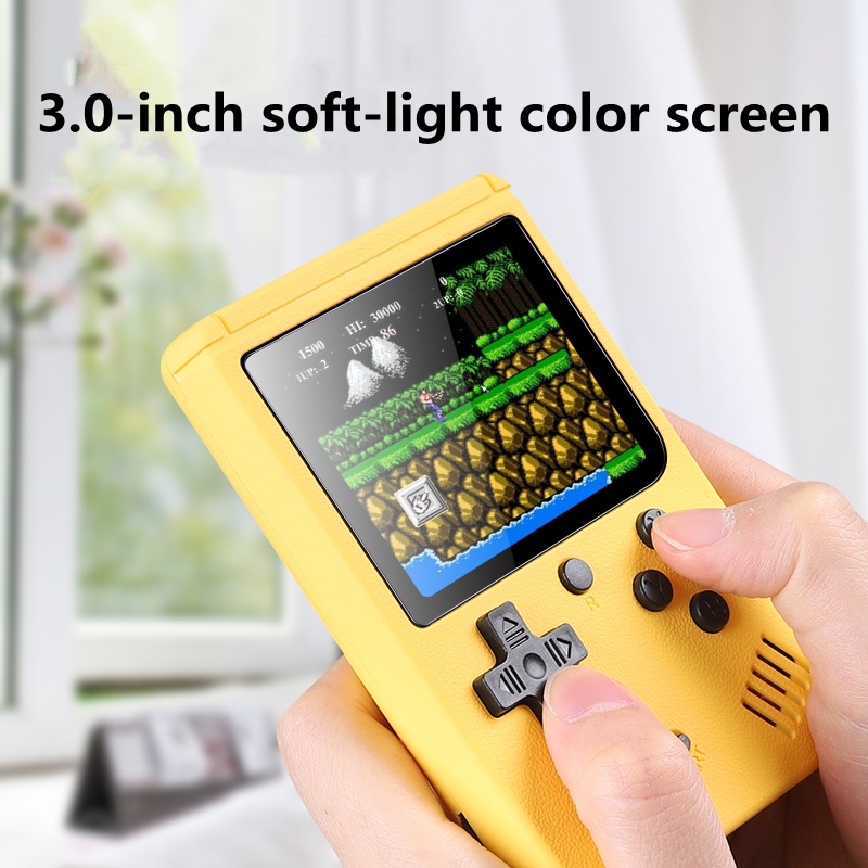 Dual Players 500 Games Handheld Game Console TV Output Rechargeable ...