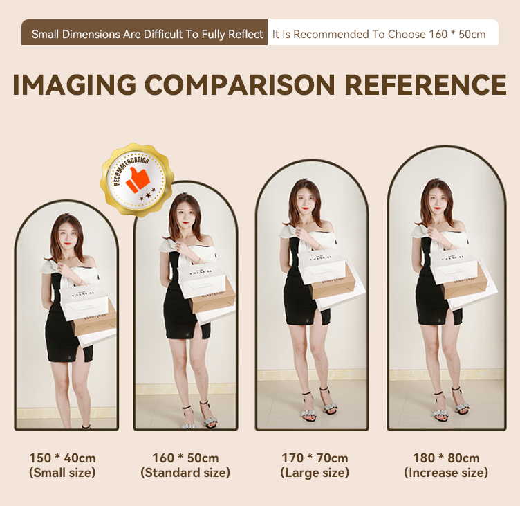 MOK Mirror 120-180cm Full-length mirror Whole Body Mirror Floor-to ...