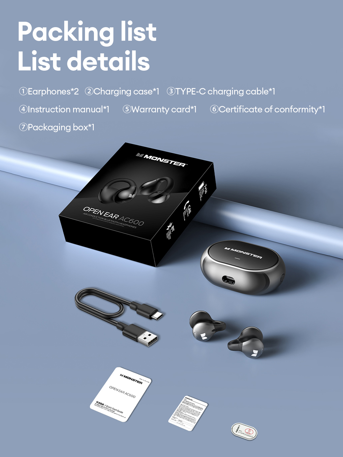 Monster AC600 Bluetooth Earphone Intelligent Noise Cancellation HIFI ...