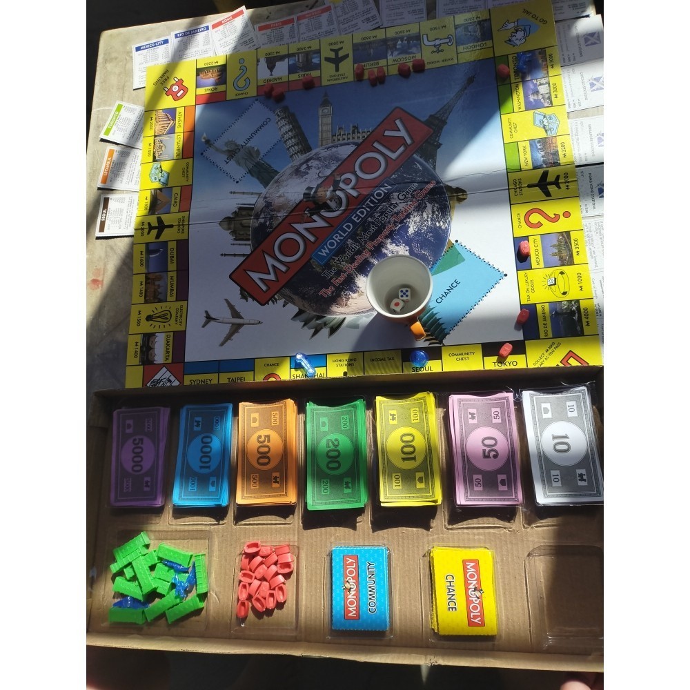 Kids Monopoly Board Game Toys Family game Real Estate Tycoon Global ...