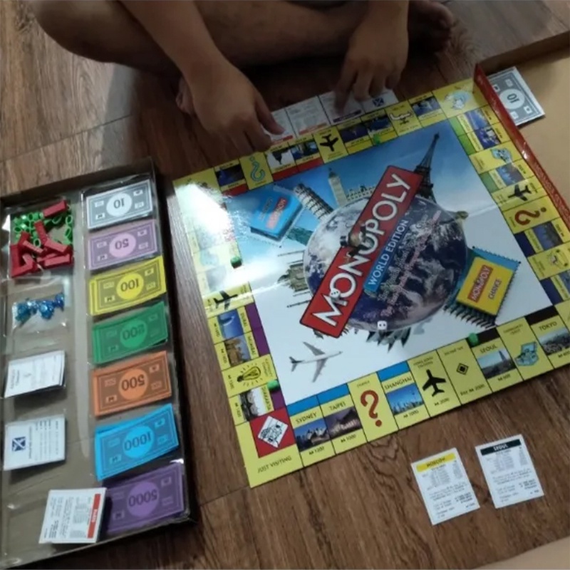 Kids Monopoly Board Game Toys Family game Real Estate Tycoon Global ...