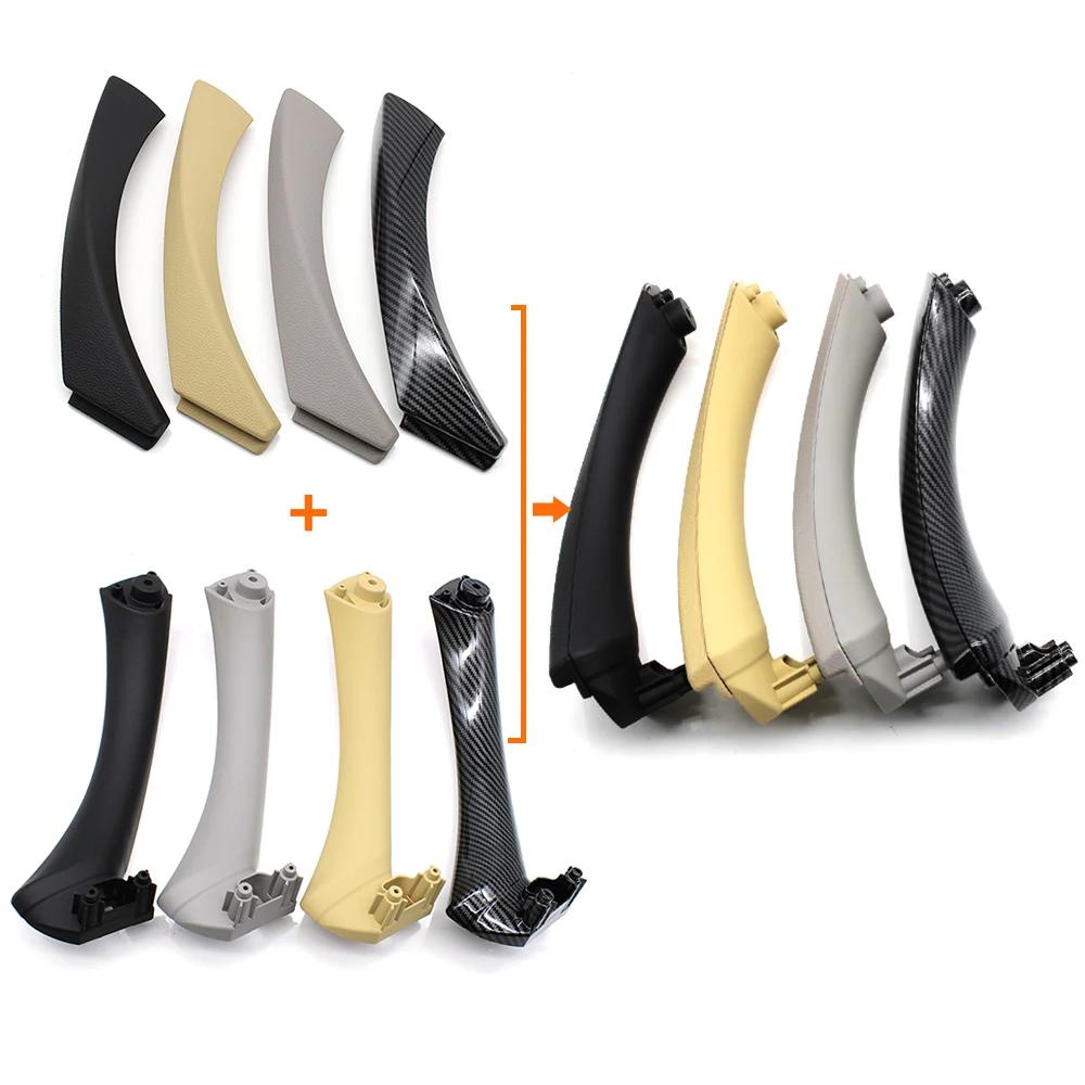 6Pcs LHD Left Right Passenger Interior Plastic Door Handle Set For BMW ...