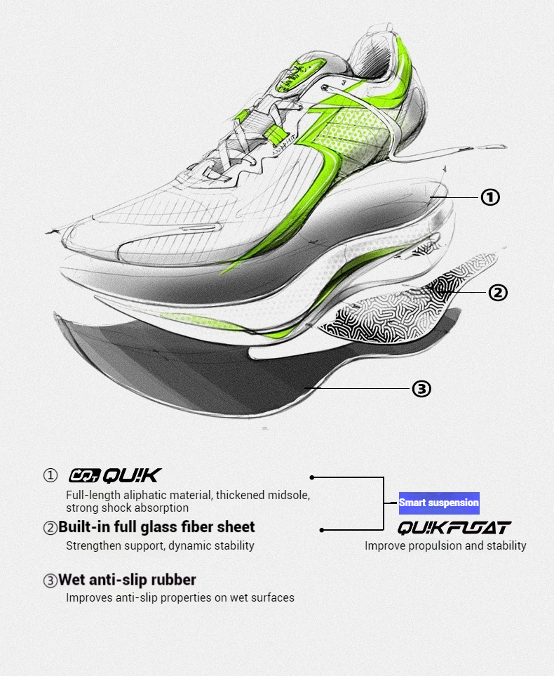 361 Degrees Spire Float Men Running Shoes Cushioning And Stability ...