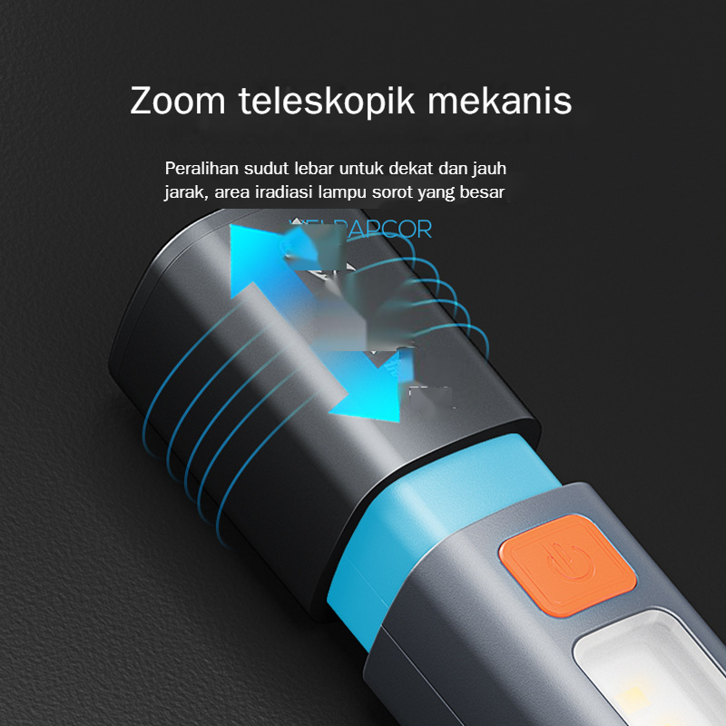 Newly upgraded multi-functional outdoor strong light mini flashlight ...