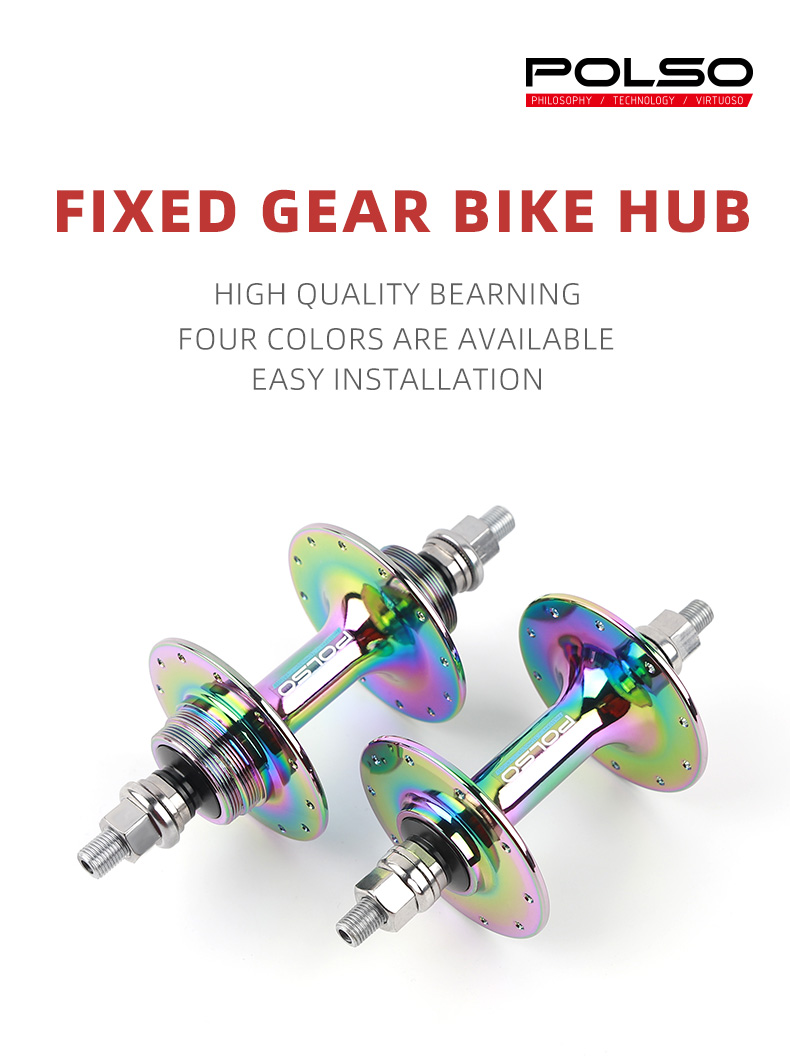 POLSO FH001 Fixed Gear Bike Hub 20H 24H 28H 32H 36H Track Cycling Hubs ...