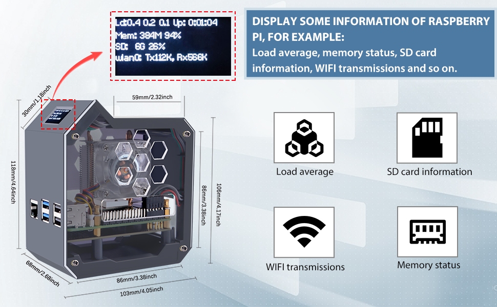 52Pi N07 Minitower NVMe NAS Kit For Raspberry Pi 5 with Ice Tower ...