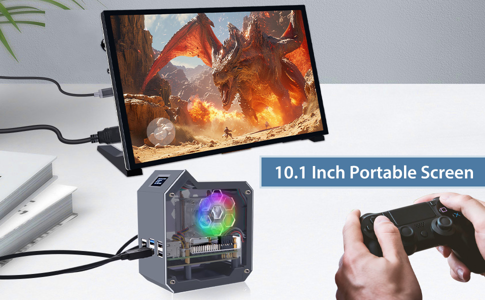 52Pi N07 Minitower NVMe NAS Kit For Raspberry Pi 5 with Ice Tower ...