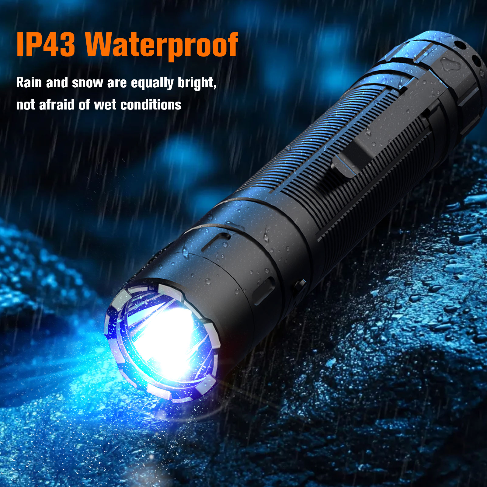 SUPERFIRE A15 LED Heavy Duty Flashlight Torch Rechargeable Waterproof Lantern Camping Outdoor ...