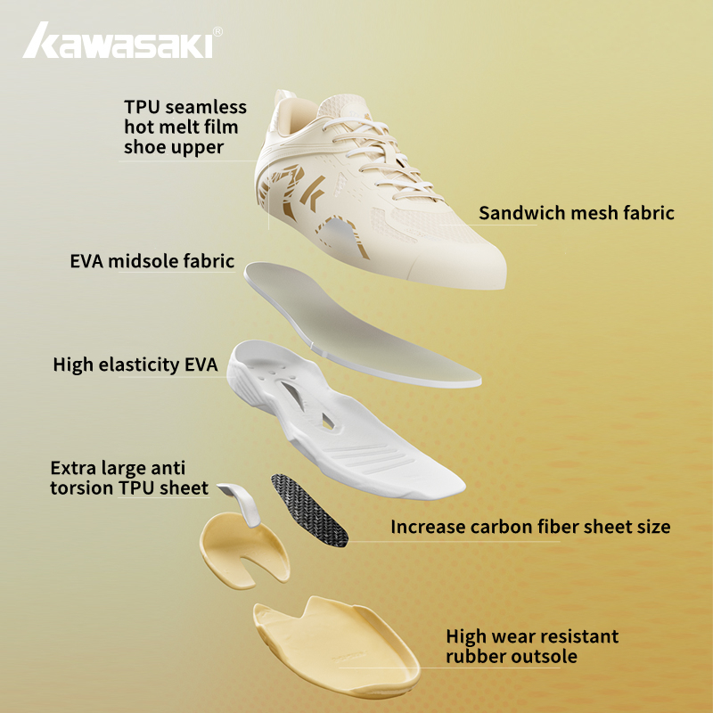 Kawasaki Pickleball Shoes Badminton Shoes Honor Series B3322&C4322 Men ...