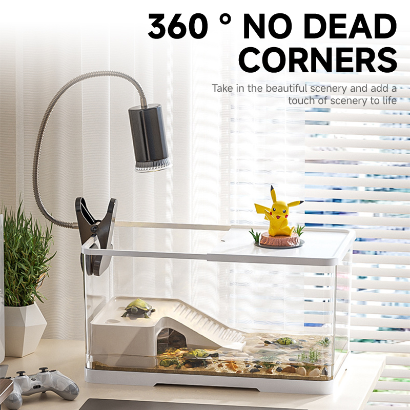 Turtle Tank Kit, Desk Aquarium Set, 360 Aquarium, Turtle Tank Starter ...