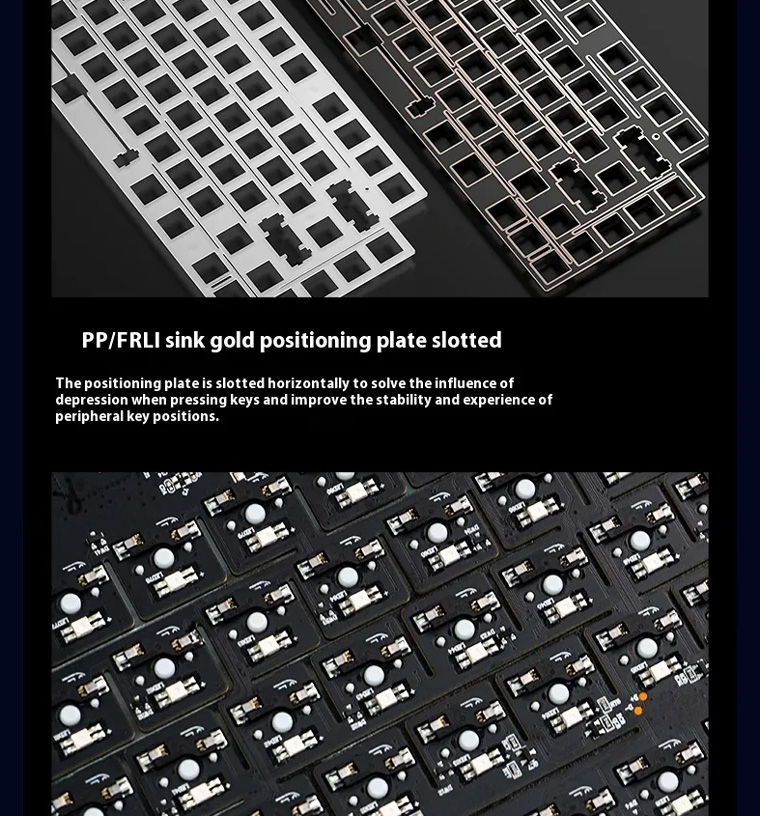 LEOBOG Hi8SE aluminum alloy three mode customized mechanical keyboard, Gasket structure, FR4 ...
