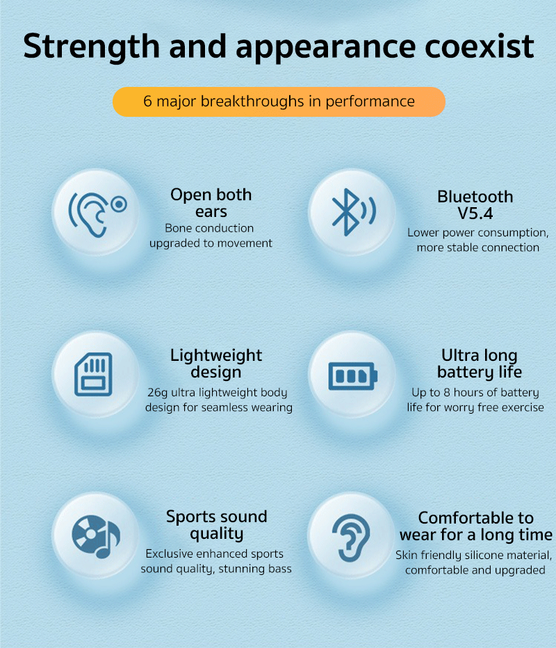 Lenovo ERAZER XF22 Bone Conduction Earphone Bluetooth 5.4 Sport ...