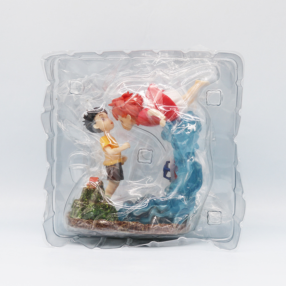 14cm Miyazaki Hayao Anime Ponyo on the Cliff Action Figure Goldfish ...