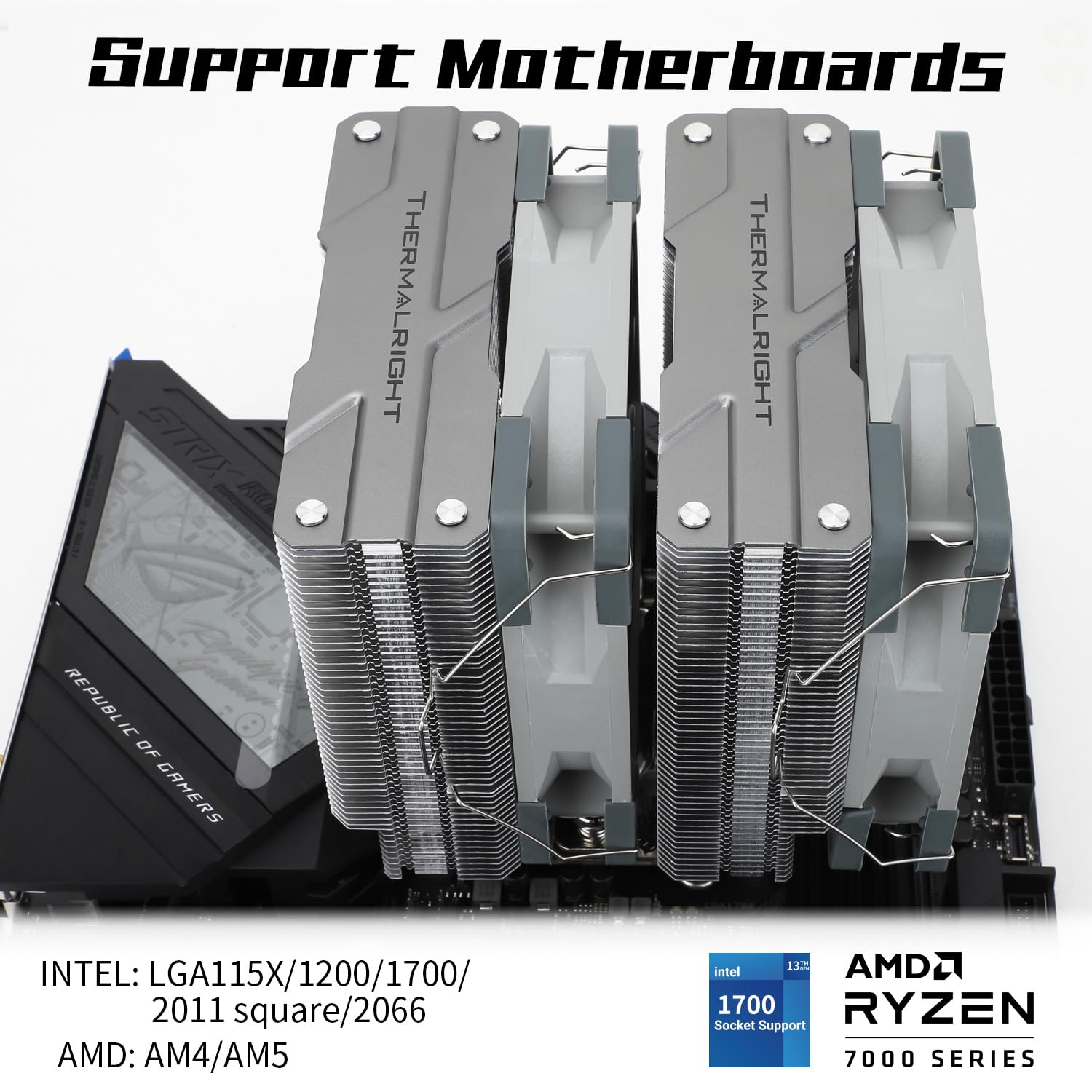 Thermalright PA120 CPU Air Cooler 6 Heat Pipes Cooling Radiator Chassis ...