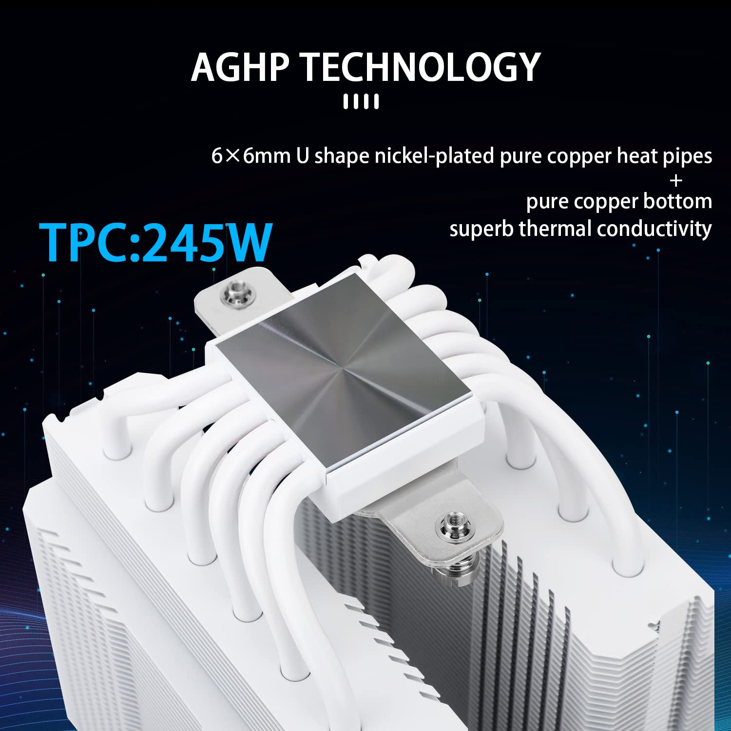 Thermalright PA120 White CPU Air Cooler 6 Heat Pipes Cooling Radiator ...