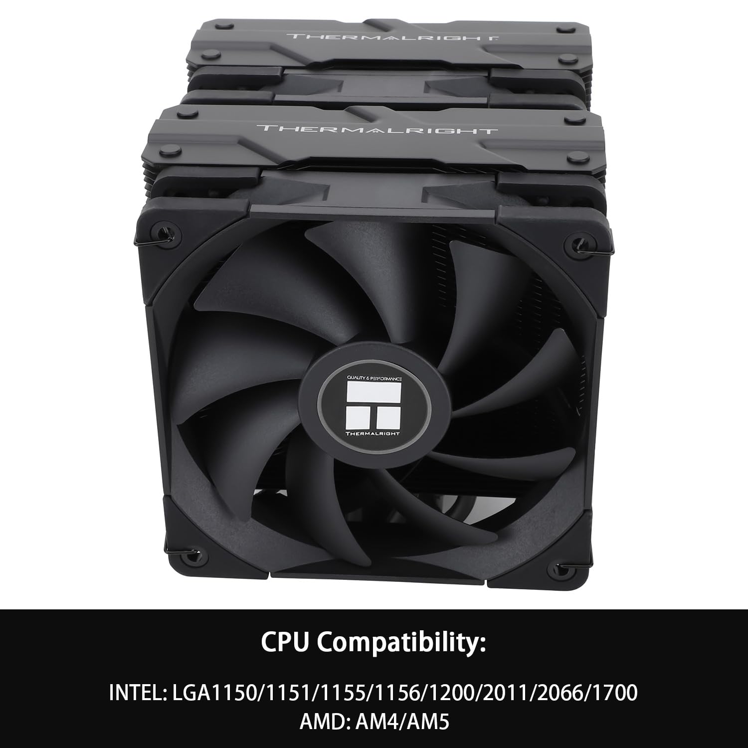 Thermalright PA120 Black CPU Air Cooler Dual Fan 6 Heat Pipes Cooling ...