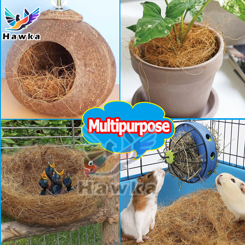 Coco fiber Bird nest material Natural Coconut Fiber for lovebirds ...
