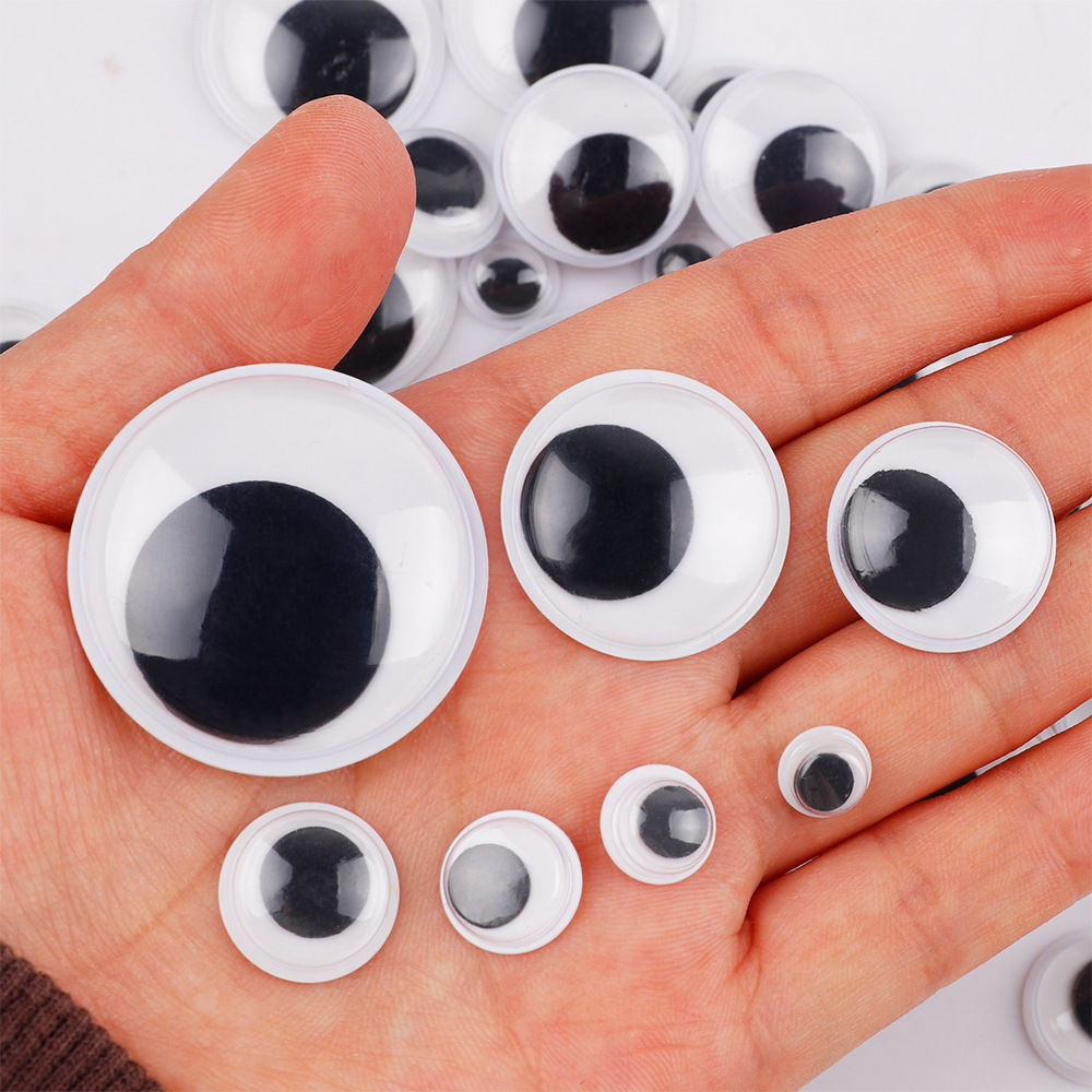 Self-Adhesive Wiggly Googly Doll Eye Movable Simulation Cartoon Animal ...