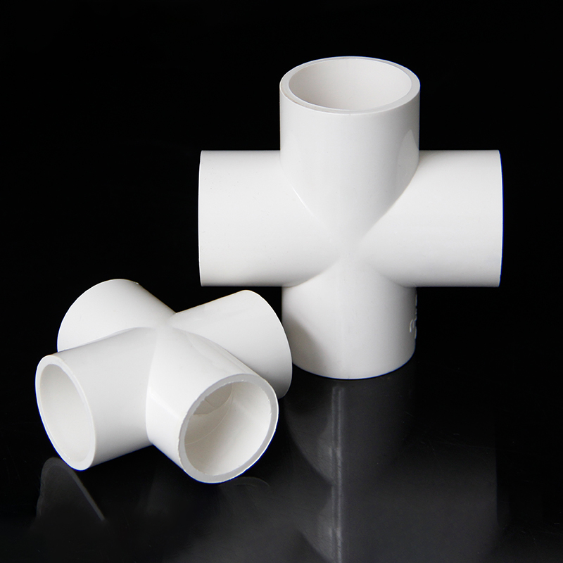 PVC Fitting White Pipe Joint Connector /Conduit/PVC Cross"+" | Shopee ...