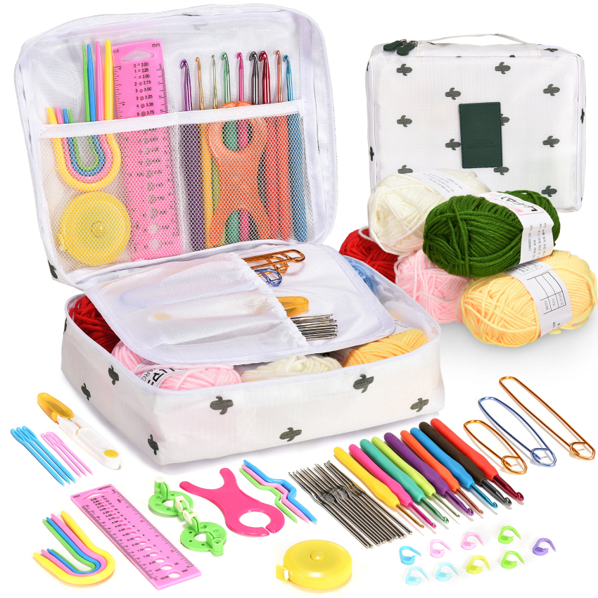 【Local Warehouse+COD】Beginner Crochet Set Kit for Adults Knitting ...