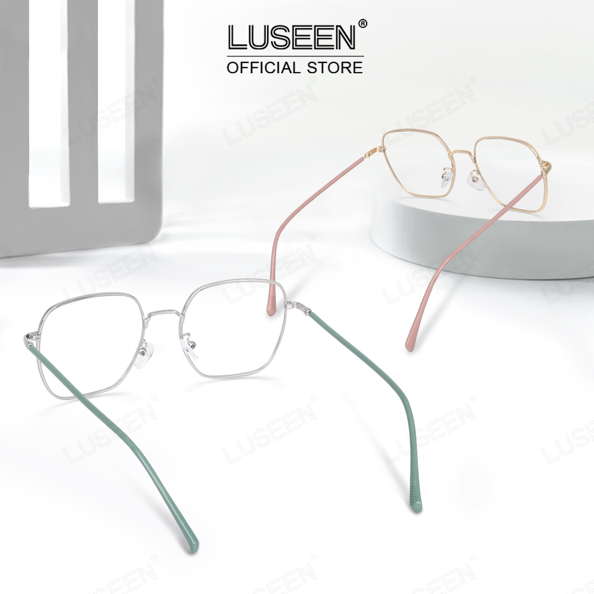 LUSEEN Anti-Radiation Photochromic Eyeglasses For Men Women Fashion ...