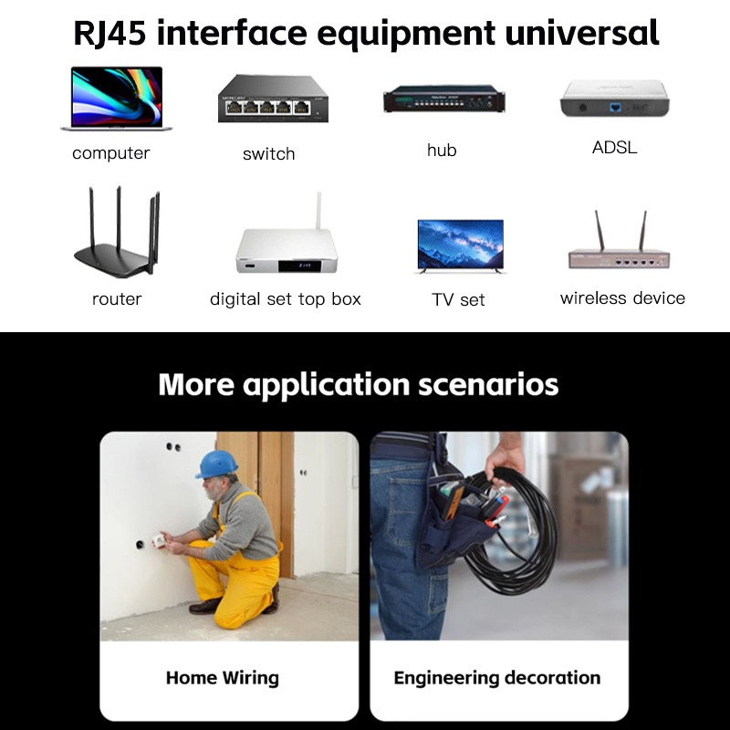 RJ45 1000Mbps Connector Network Coupler Ethernet Hielded In-Line ...