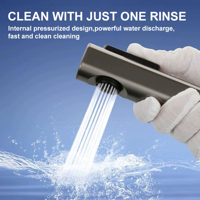 Handheld Bidet Sprayer Set Press Type Spray Gun For Bathroom Toilet ...