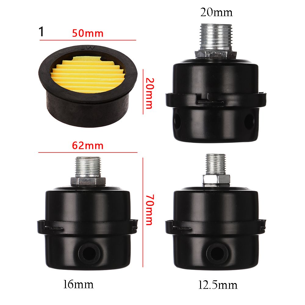 12.5mm 16mm 20mm Air Compressor Parts Metal Air Compressor Intake ...
