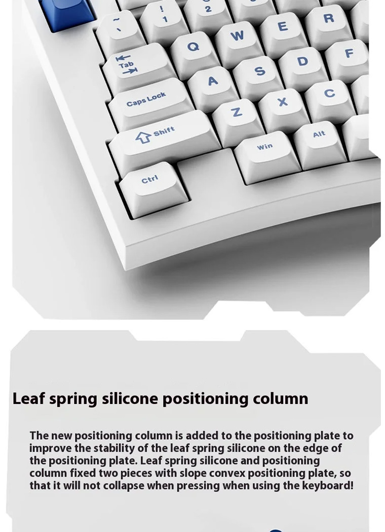 VTER&FEKER Alice98pro ergonomic mechanical keyboard, 3 ° slope full key ...