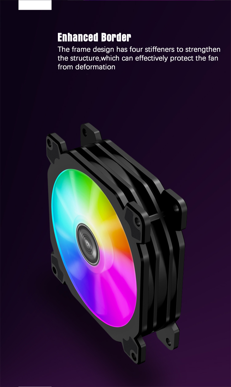 JONSBO FR925 RGB 92mm High Air Volume Chassis Silent Cooling Fan Light ...