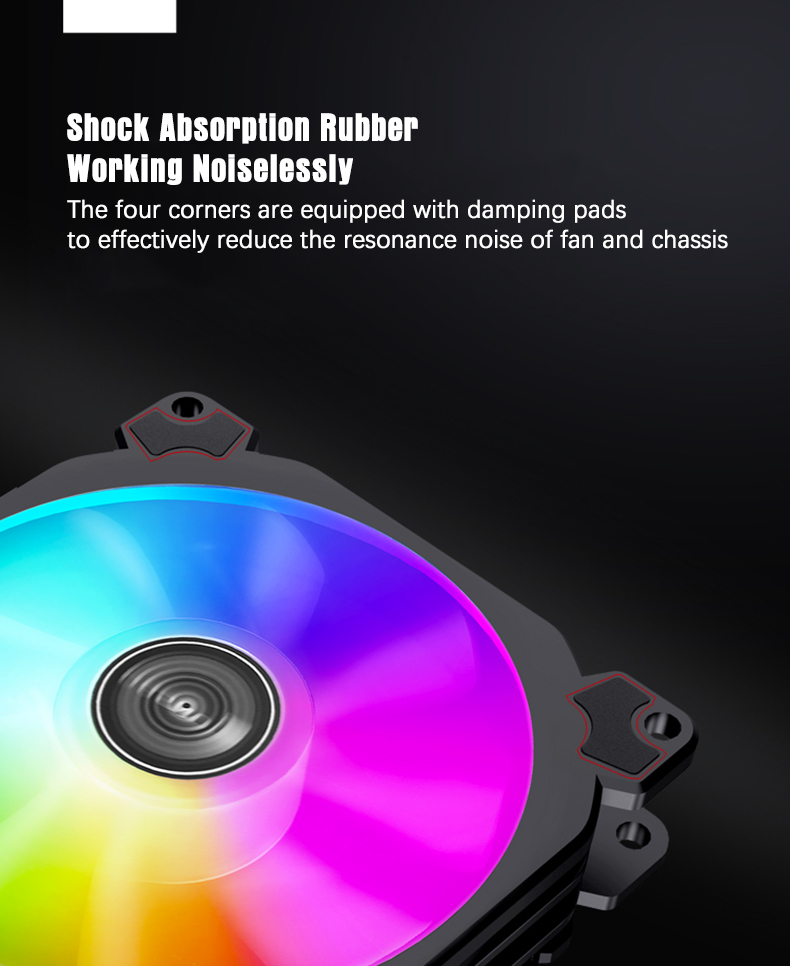 JONSBO FR925 RGB 92mm High Air Volume Chassis Silent Cooling Fan Light ...