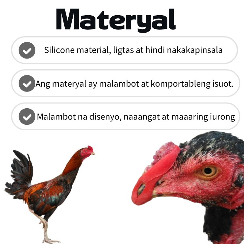 Gamefowl mouth gloves for cockfighting Chicken beak wrap Rooster beak ...