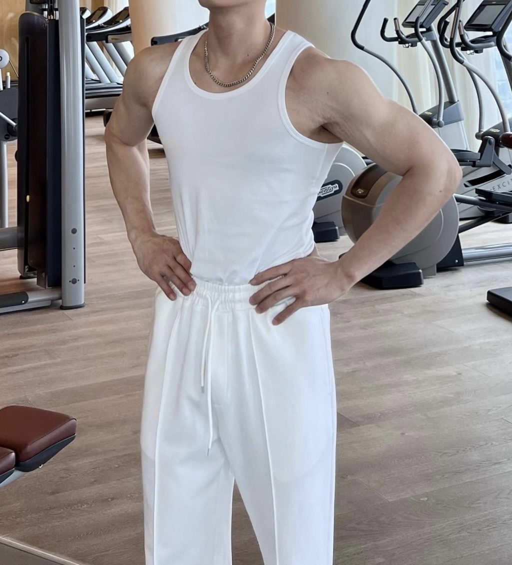 【MAOINGMEN】2pcs Muscle Sando For Men American Style Muscle Fitness ...