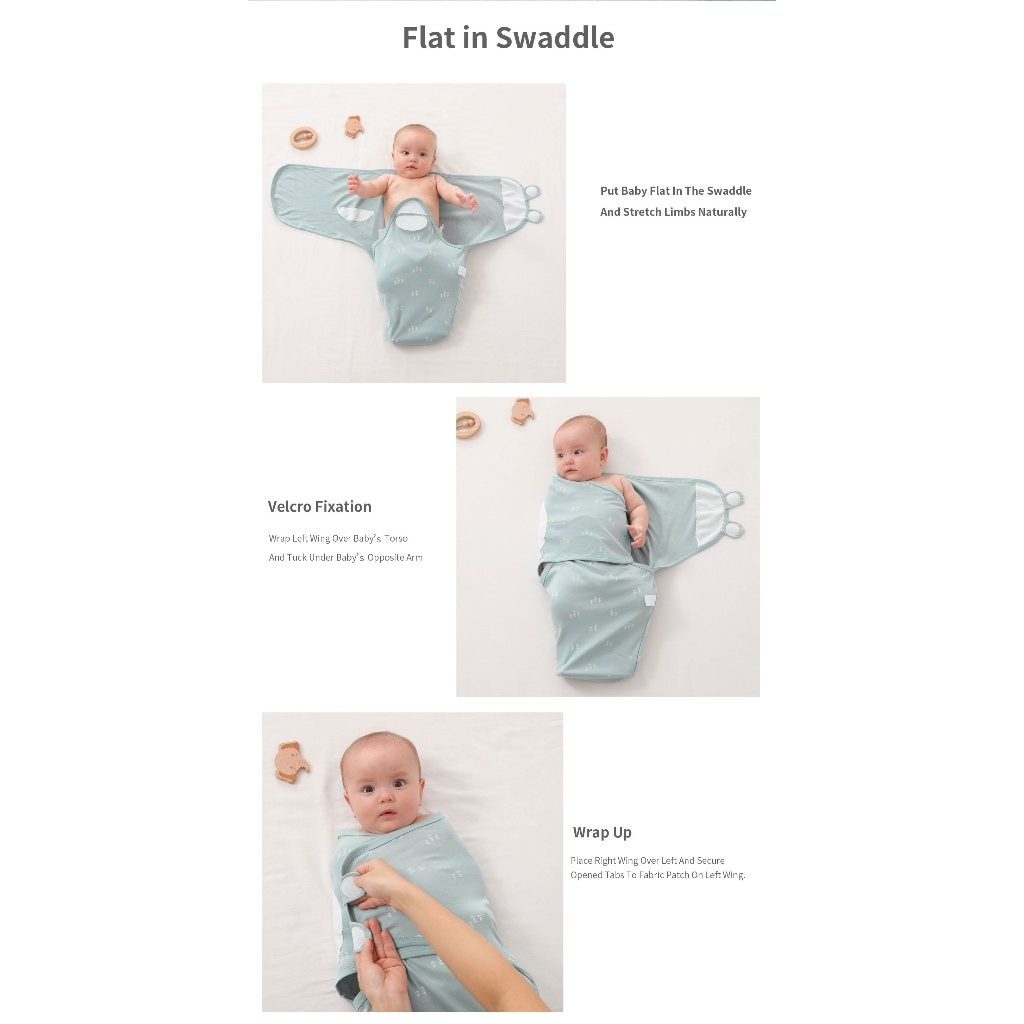 Insular 3 pieces Baby Sleeping Bag Newborn Swaddle Envelope Cocoon Wrap ...