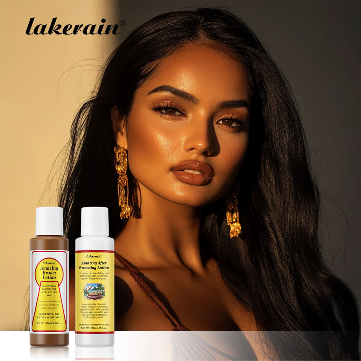 Lakerain Amazing Brown Lotion , Intensive Tanning Lotion ，Tanning ...