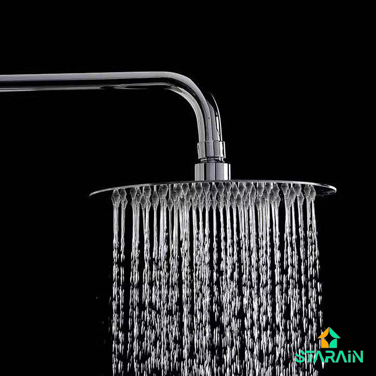 304 Stainless Steel Square Shower Set Square Round Shape With Two Way ...