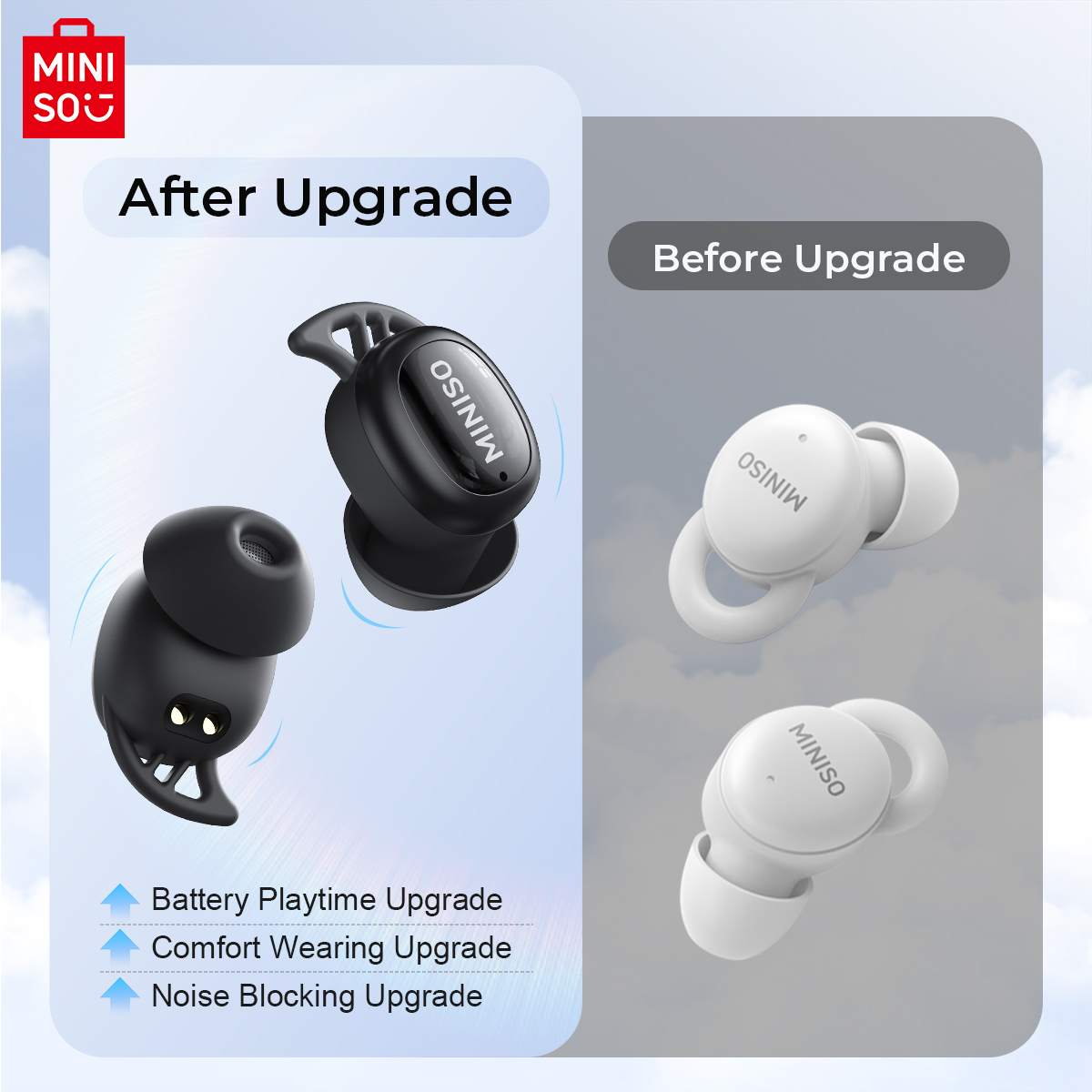 MINISO X16 Sleeping Earbuds IPX5 Waterproof BT5.0 Headphones/Mini X16 ...