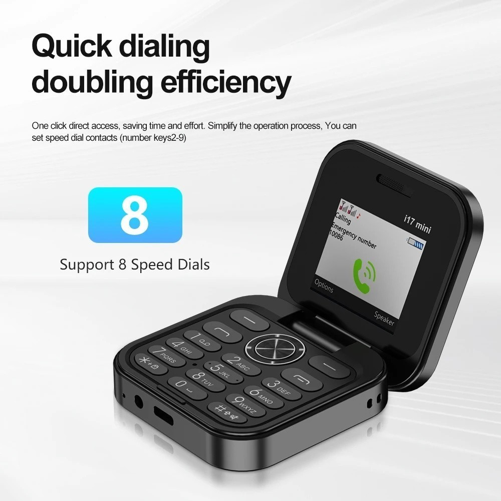 Brand New i17 mini Flip Phone Keypad Cellphone Dual SIM Keypad Phone ...